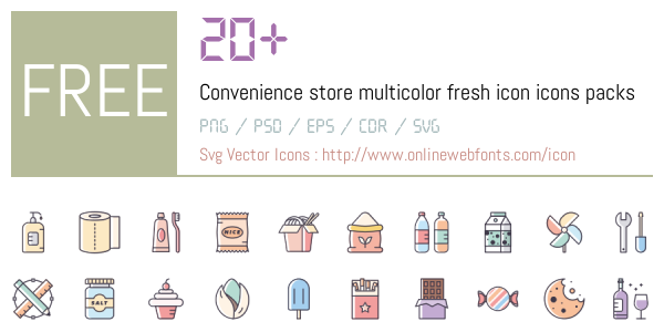 +20 Convenience store multicolor fresh icon Icons Packs Free Downloads ...