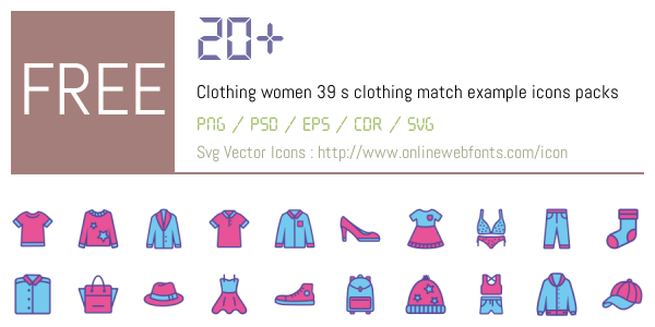 +20 Clothing women 39 s clothing match example Icons Packs Free ...