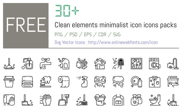 +30 Clean elements minimalist icon Icons Packs Free Downloads ...