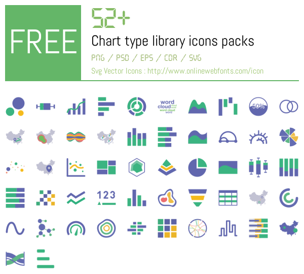 +52 Chart type library Icons Packs Free Downloads - OnlineWebFonts.COM