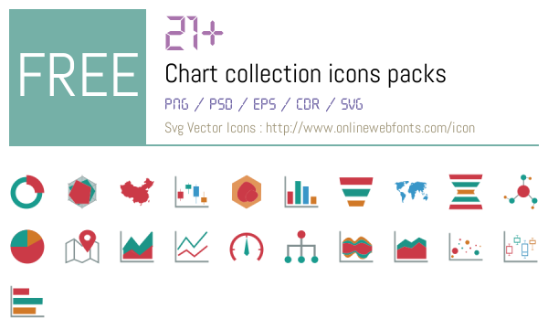 +21 Chart collection Icons Packs Free Downloads - OnlineWebFonts.COM
