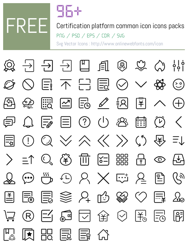 +96 Certification platform common icon Icons Packs Free Downloads ...