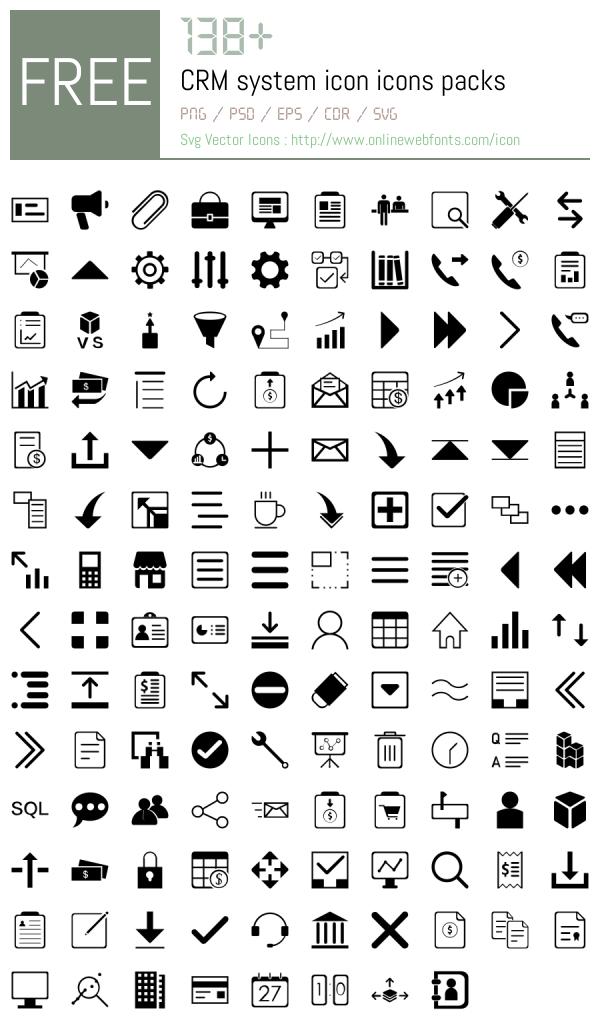 +138 CRM system icon Icons Packs Free Downloads - OnlineWebFonts.COM