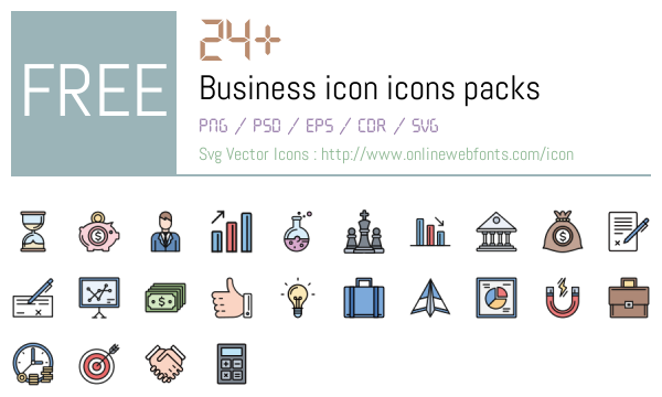 +24 Business icon Icons Packs Free Downloads - OnlineWebFonts.COM