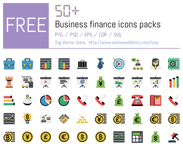 +50 Business finance Icons Packs Free Downloads - OnlineWebFonts.COM