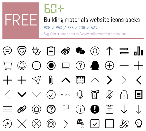 +60 Building materials website Icons Packs Free Downloads ...
