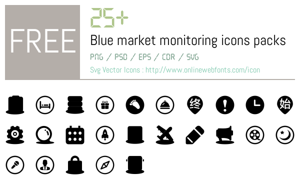+25 Blue market monitoring Icons Packs Free Downloads - OnlineWebFonts.COM