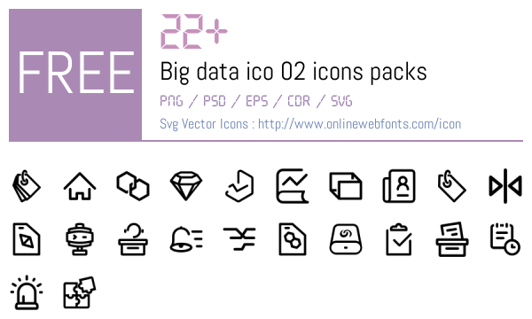 +22 Big data ico 02 Icons Packs Free Downloads - OnlineWebFonts.COM
