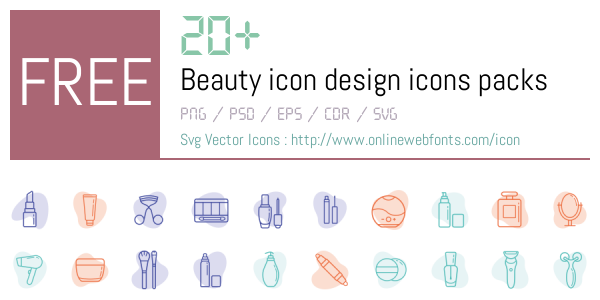 +20 Beauty icon design Icons Packs Free Downloads - OnlineWebFonts.COM