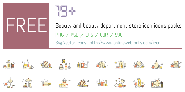 +19 Beauty and beauty department store icon Icons Packs Free Downloads ...