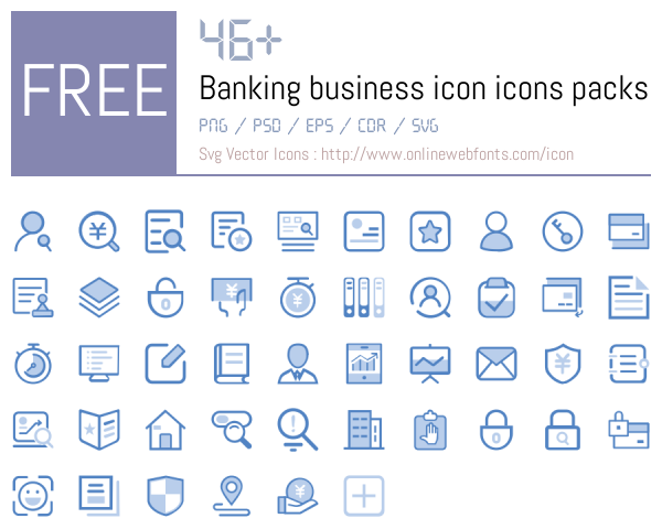 +46 Banking business icon Icons Packs Free Downloads - OnlineWebFonts.COM