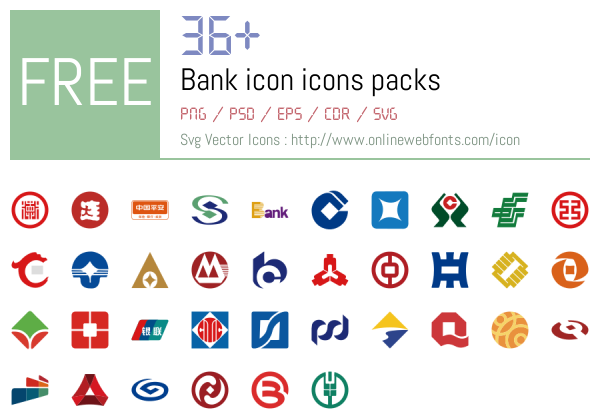 +36 Bank icon Icons Packs Free Downloads - OnlineWebFonts.COM