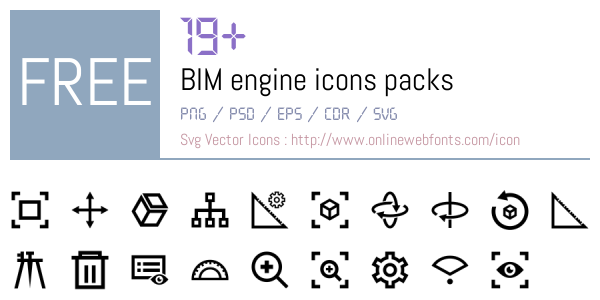 +19 BIM engine Icons Packs Free Downloads - OnlineWebFonts.COM