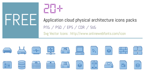 +20 Application cloud physical architecture Icons Packs Free Downloads ...