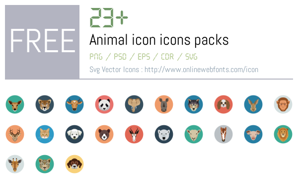 +23 Animal icon Icons Packs Free Downloads - OnlineWebFonts.COM
