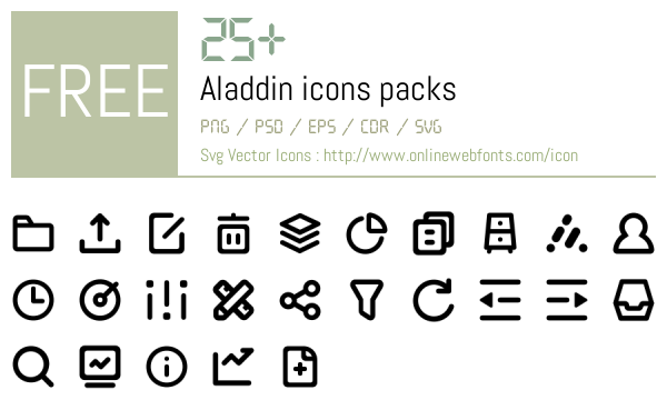 +25 Aladdin Icons Packs Free Downloads - OnlineWebFonts.COM