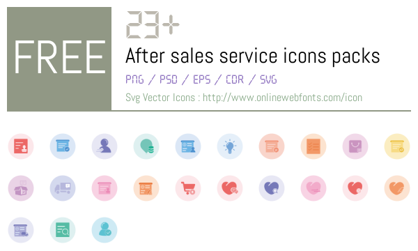 +23 After sales service Icons Packs Free Downloads - OnlineWebFonts.COM