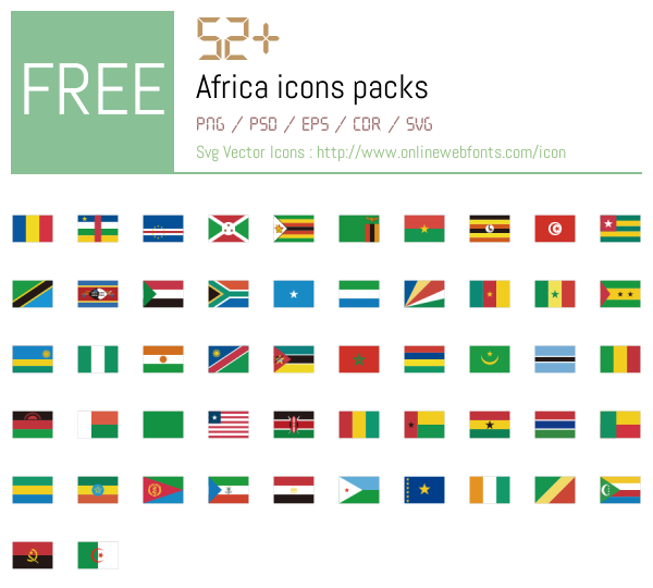 +52 Africa Icons Packs Free Downloads - OnlineWebFonts.COM
