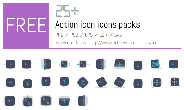 +25 Action icon Icons Packs Free Downloads - OnlineWebFonts.COM