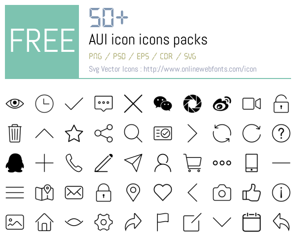 +50 AUI icon Icons Packs Free Downloads - OnlineWebFonts.COM