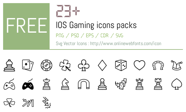 +23 IOS Gaming Icons Packs Free Downloads - OnlineWebFonts.COM