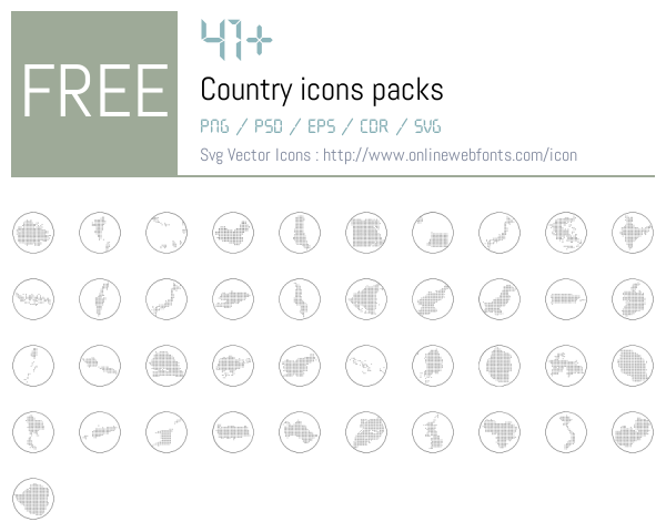 +41 Country Icons Packs Free Downloads - OnlineWebFonts.COM