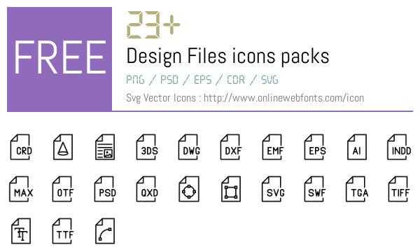+23 Design Files Icons Packs Free Downloads - OnlineWebFonts.COM
