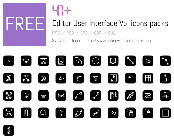 +41 Editor User Interface Vol Icons Packs Free Downloads ...