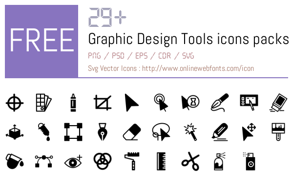 +29 Graphic Design Tools Icons Packs Free Downloads - OnlineWebFonts.COM