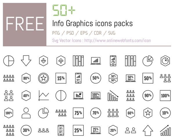 +50 Info Graphics Icons Packs Free Downloads - OnlineWebFonts.COM