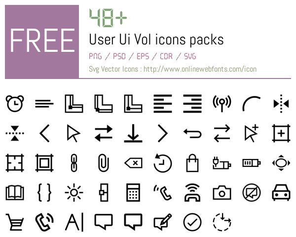 +48 User Ui Vol Icons Packs Free Downloads - OnlineWebFonts.COM