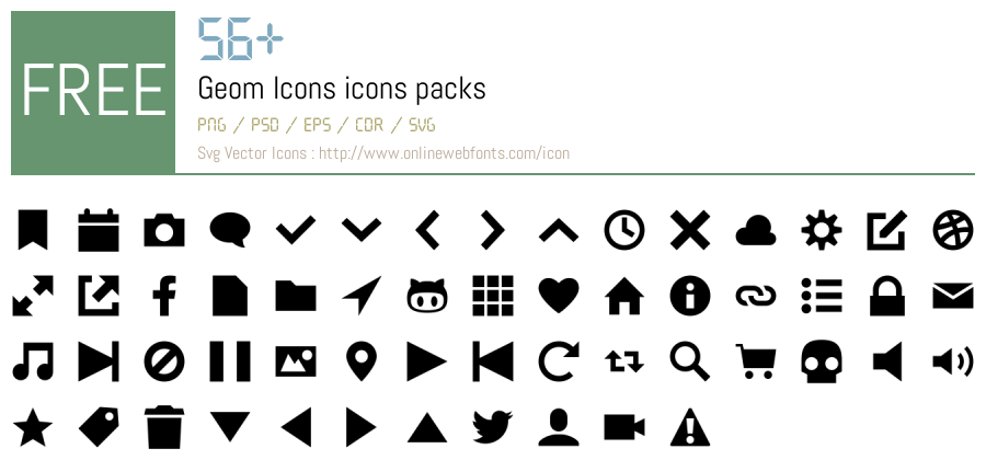+56 Geom Icons Svg Animations Packs Free Downloads - OnlineWebFonts.COM