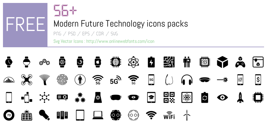 +56 Modern Future Technology Svg Animations Packs Free Downloads ...