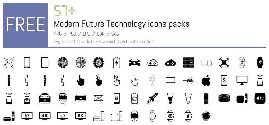 +57 Modern Future Technology Svg Animations Packs Free Downloads ...
