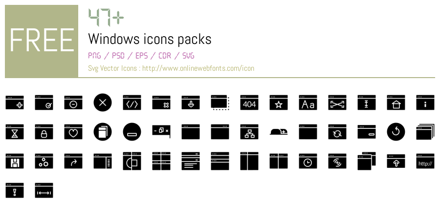+47 Windows Svg Animations Packs Free Downloads - OnlineWebFonts.COM