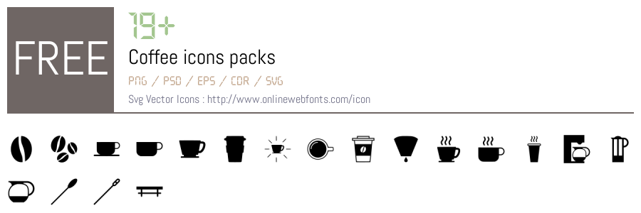 +19 Coffee Svg Animations Packs Free Downloads - OnlineWebFonts.COM