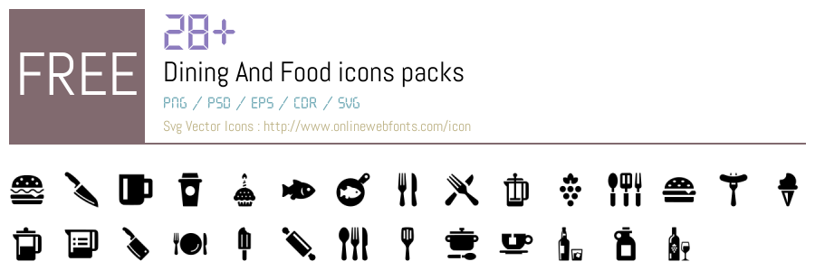 +28 Dining And Food Svg Animations Packs Free Downloads ...