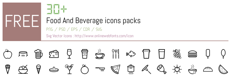 +30 Food And Beverage Svg Animations Packs Free Downloads ...