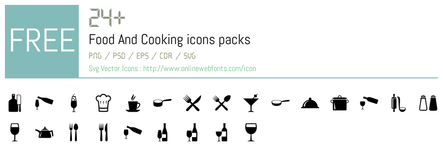 +24 Food And Cooking Svg Animations Packs Free Downloads ...