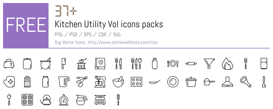 +37 Kitchen Utility Vol Svg Animations Packs Free Downloads ...