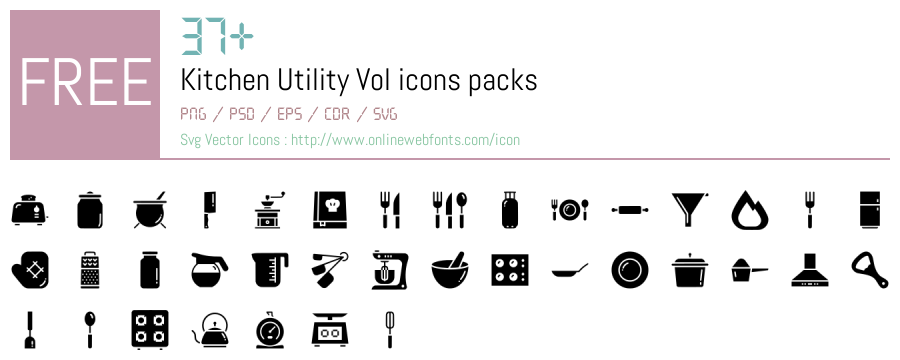 +37 Kitchen Utility Vol Svg Animations Packs Free Downloads ...