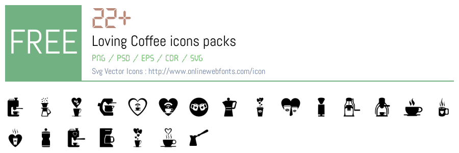 +22 Loving Coffee Svg Animations Packs Free Downloads - OnlineWebFonts.COM