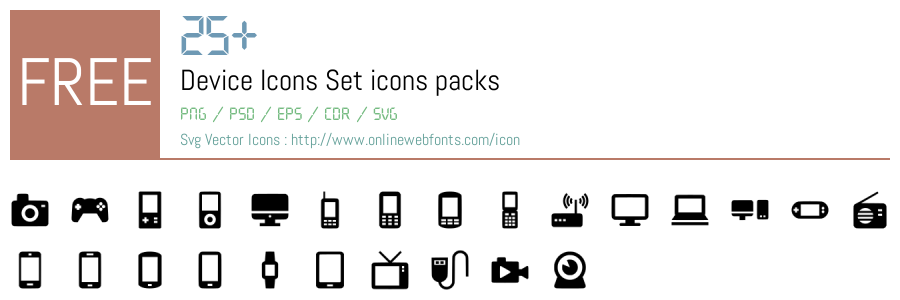 +25 Device Icons Set Svg Animations Packs Free Downloads ...