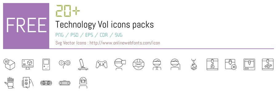 +20 Technology Vol Svg Animations Packs Free Downloads - OnlineWebFonts.COM