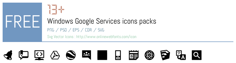 +13 Windows Google Services Svg Animations Packs Free Downloads ...