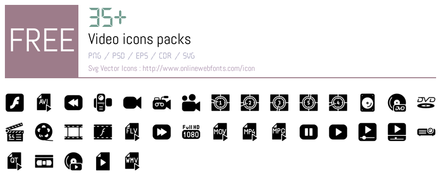 +35 Video Svg Animations Packs Free Downloads - OnlineWebFonts.COM