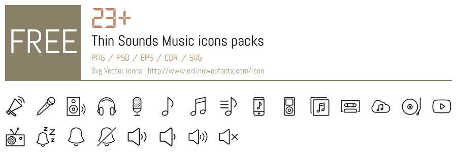 +23 Thin Sounds Music Svg Animations Packs Free Downloads ...