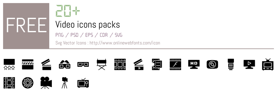 +20 Video Svg Animations Packs Free Downloads - OnlineWebFonts.COM