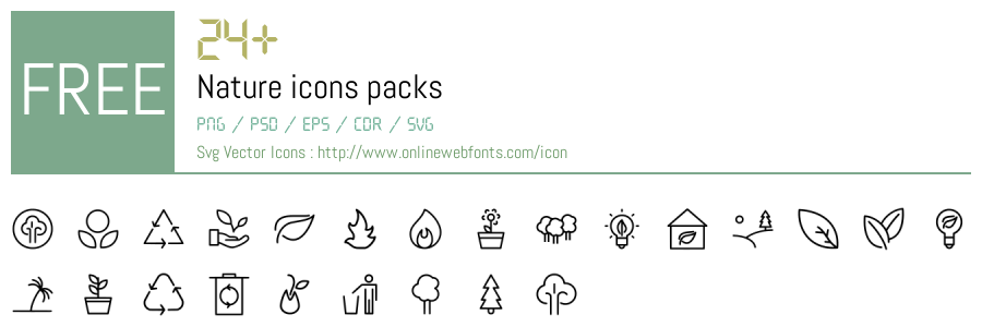 +24 Nature Svg Animations Packs Free Downloads - OnlineWebFonts.COM