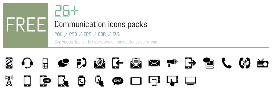 +26 Communication Svg Animations Packs Free Downloads - OnlineWebFonts.COM